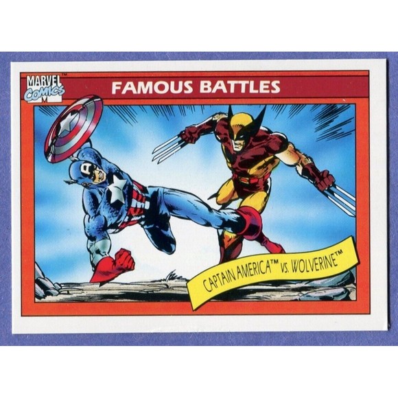 Marvel | Toys | 99 Marvel Universe Card 115 Captain America Vs ...